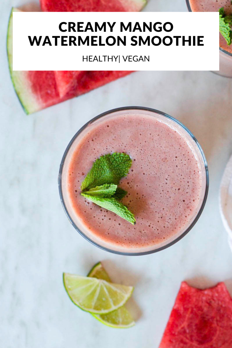 Watermelon Mango Smoothie (with a secret ingredient!)