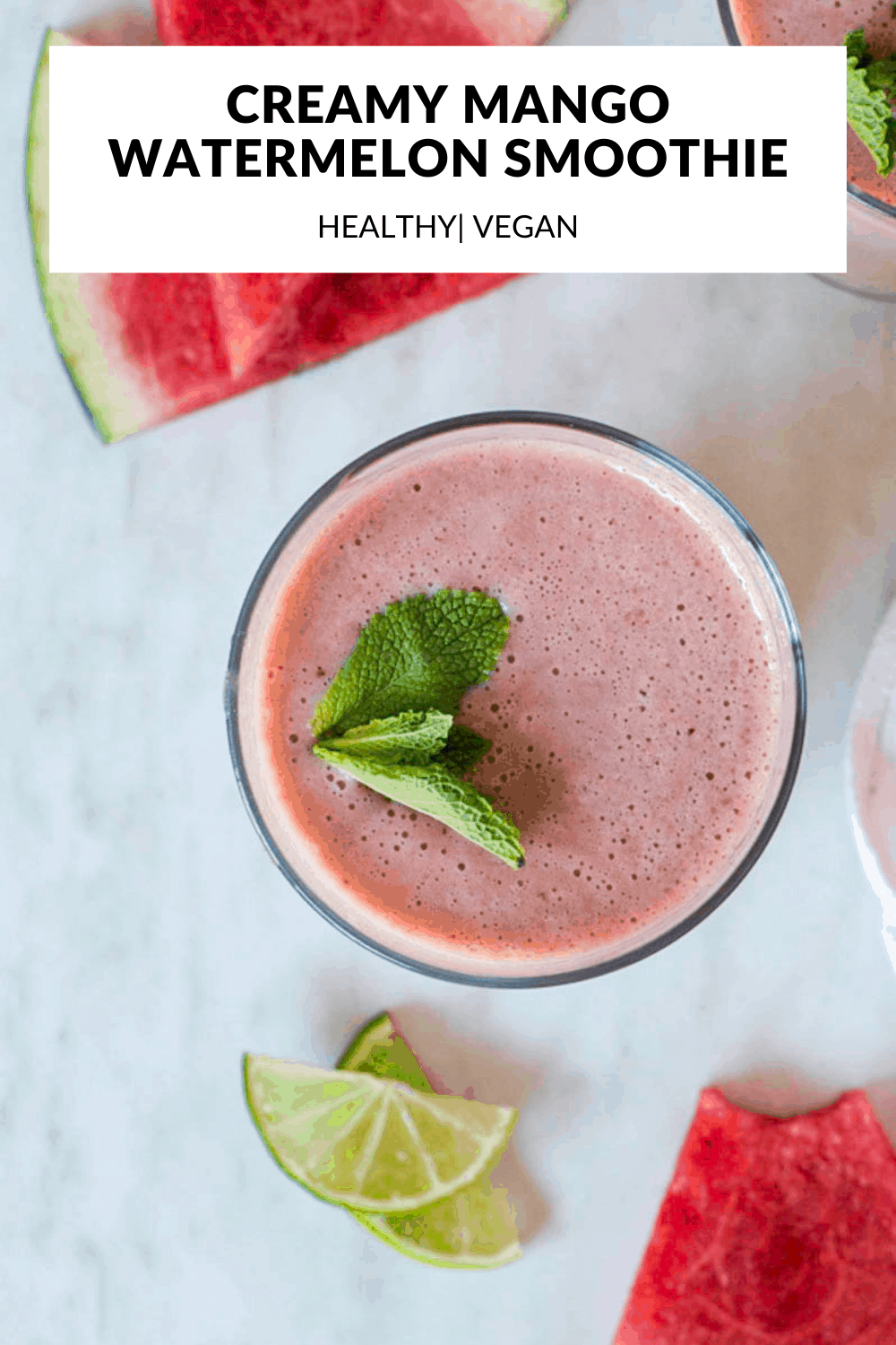 Watermelon Mango Smoothie (with a secret ingredient!)