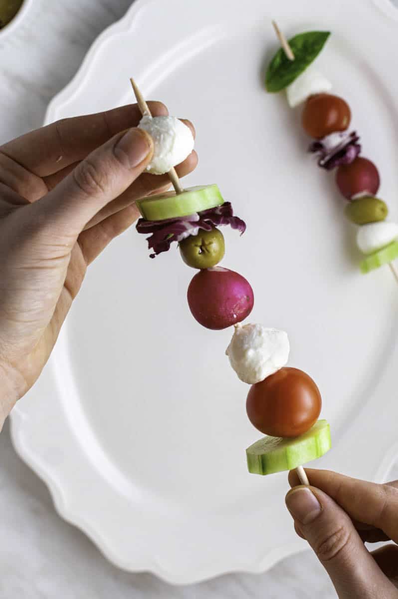 Easy Salad Kabobs - A Fun and Tasty Party Appetizer