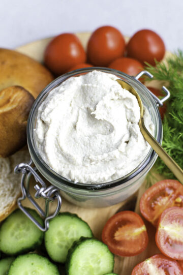 Sunflower Seed Cream Cheese - Easy Vegan Recipe