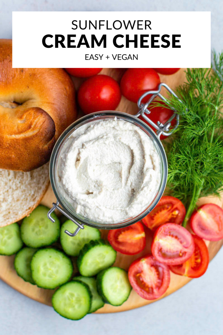 Sunflower Seed Cream Cheese - Easy Vegan Recipe