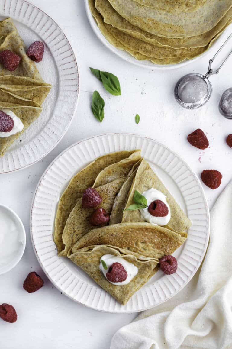 Healthy Almond Milk Crepes (Dairy-free)