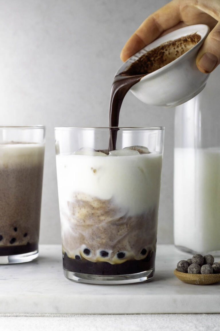 Chocolate Boba Milk Tea (Bubble Tea) - Sunglow Kitchen