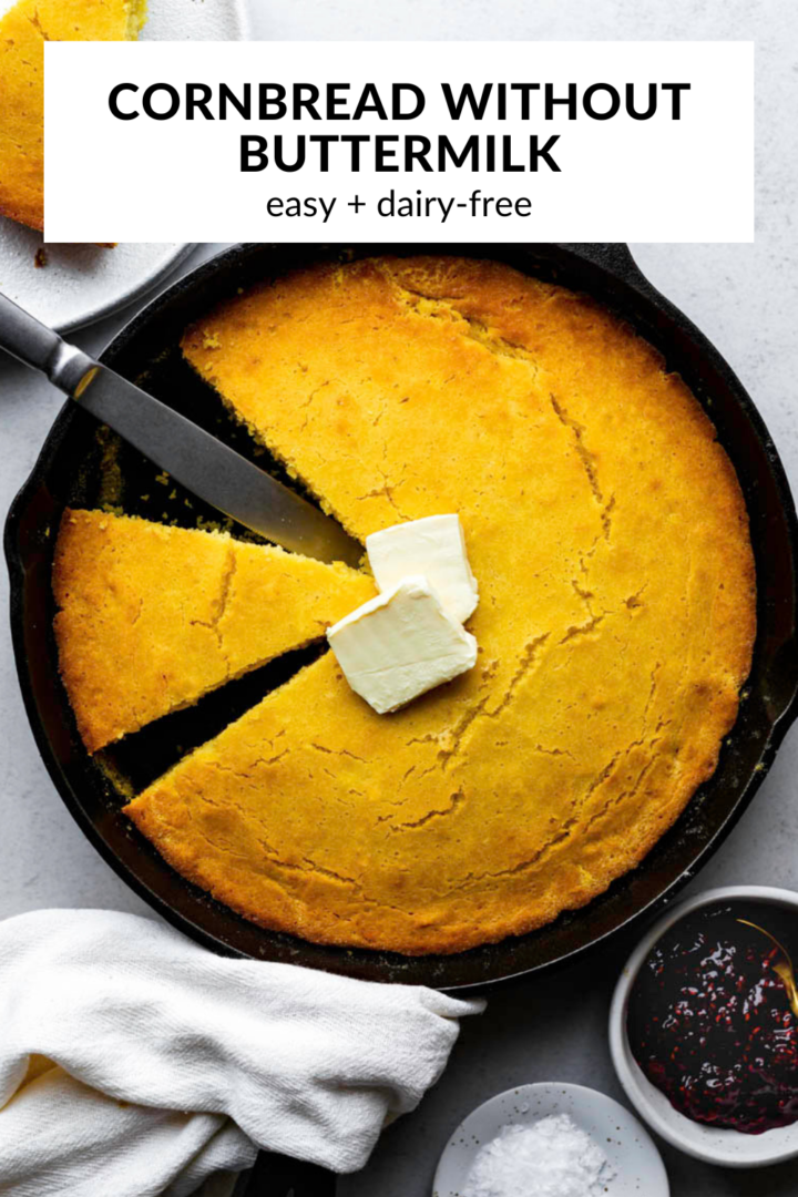 Cornbread without Buttermilk (Dairy-free) - Sunglow Kitchen