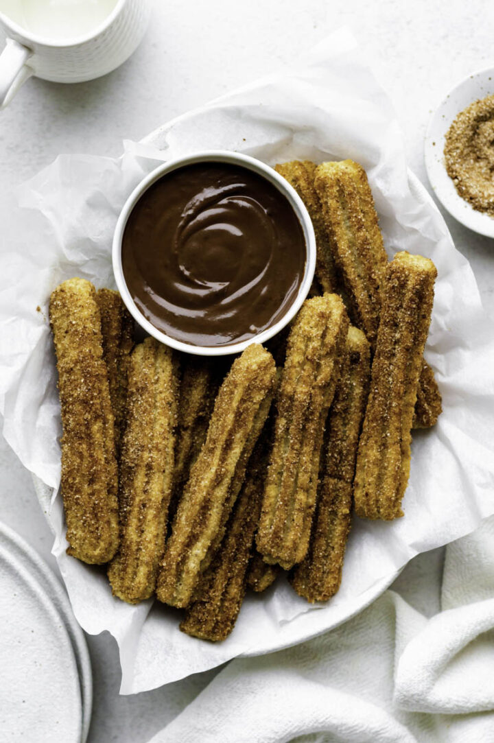 Easy Vegan Churros Recipe (Fried or Baked) - Sunglow Kitchen