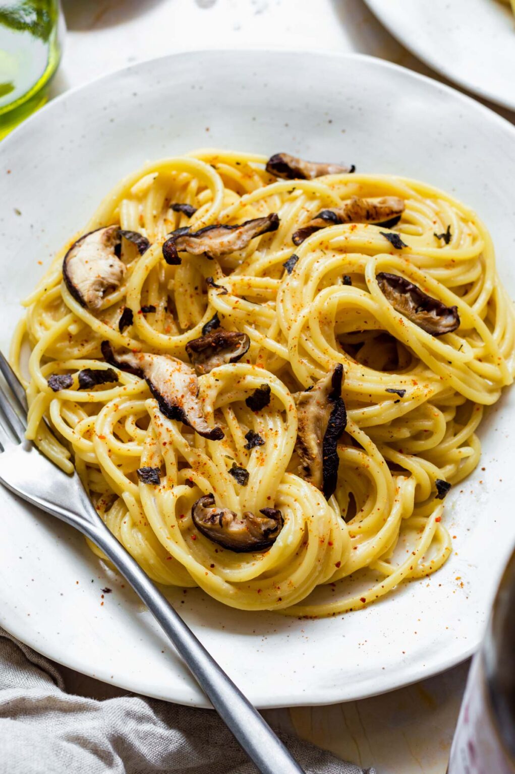 Creamy Miso Pasta with Mushrooms - Sunglow Kitchen