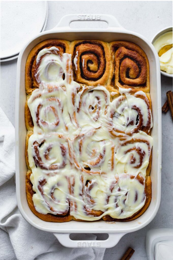 Homemade Cinnamon Roll Icing Without Cream Cheese - Sunglow Kitchen
