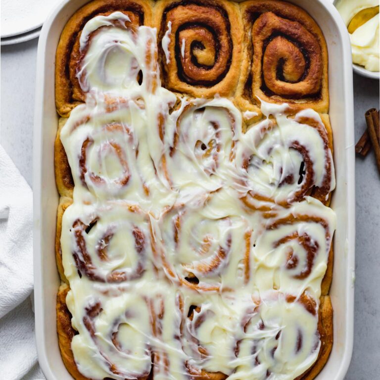 Homemade Cinnamon Roll Icing Without Cream Cheese - Sunglow Kitchen
