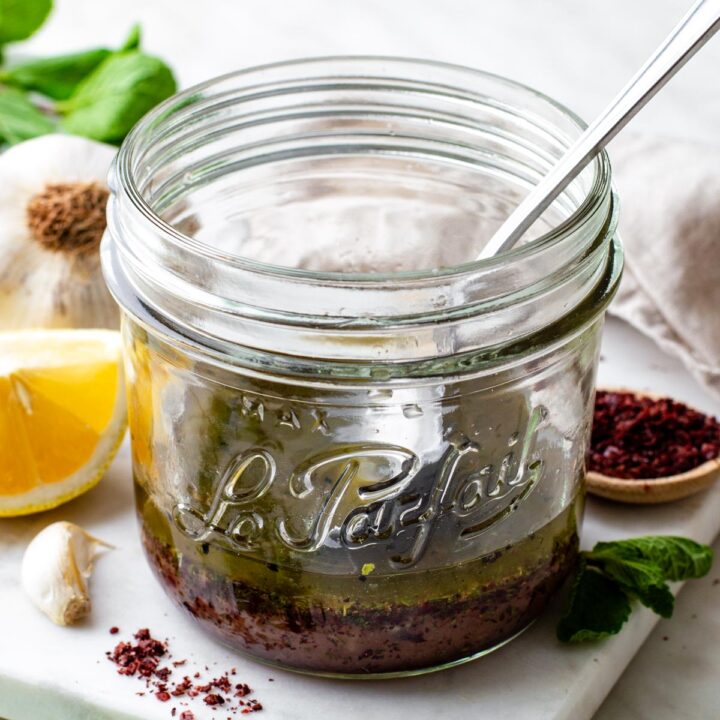 Sumac Dressing (Mediterranean Vinaigrette) - Sunglow Kitchen