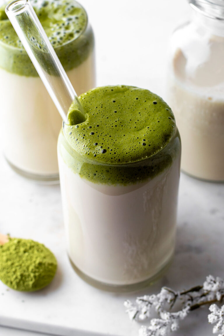 Whipped Dalgona Matcha - Sunglow Kitchen